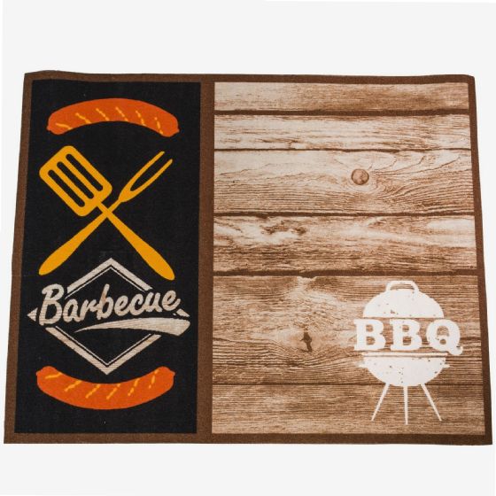 Tapis pour protection barbecue à l'aspect bois - Provence Outillage