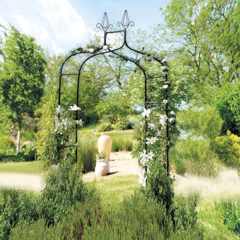 Arche de jardin avec pointe 240x140cm - Provence Outillage