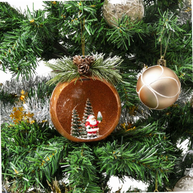 Boule Papa Noël lumineuse orange werka pro - Provence Outillage