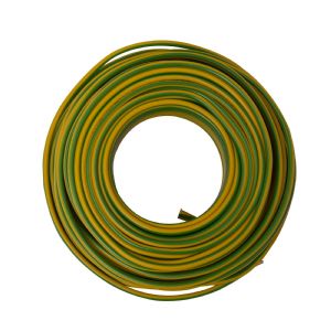 Câble électrique HO7V-U 2,5mm² Vert Jaune - 25m - Provence Outillage