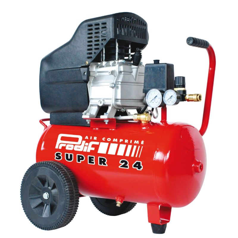 Compresseur d'air 24L 8 bars 2CV - Provence Outillage