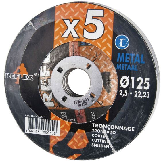 Disque fer diamètre 125 mm 5 pièces - Provence Outillage