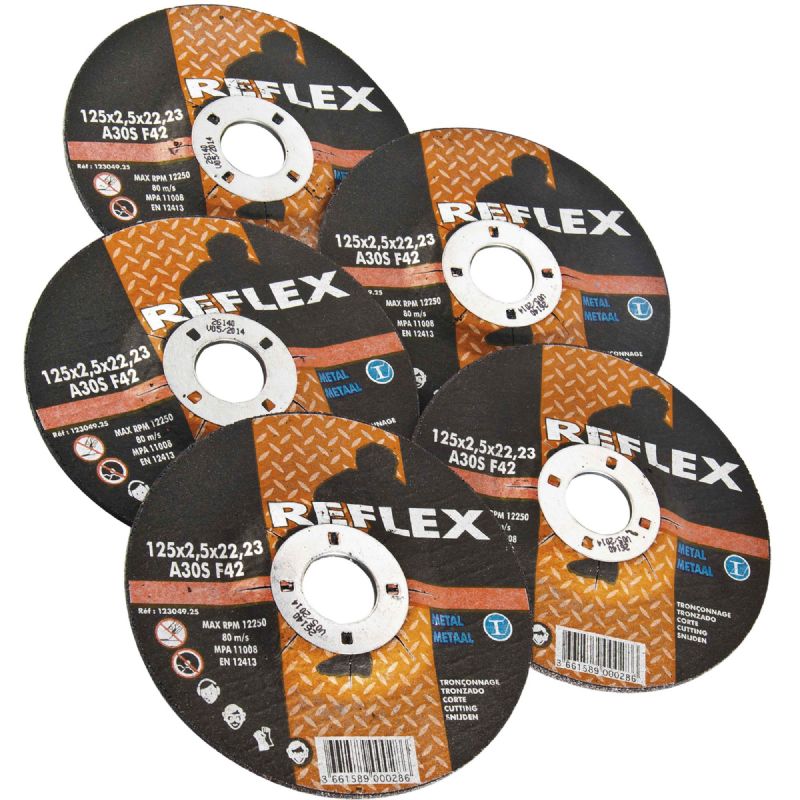 Disque fer diamètre 125 mm 5 pièces - Provence Outillage