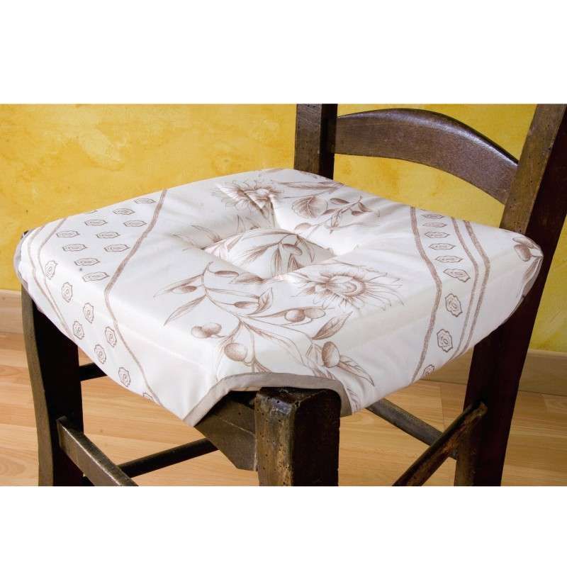 Galette de chaise motif Provence - Provence Outillage