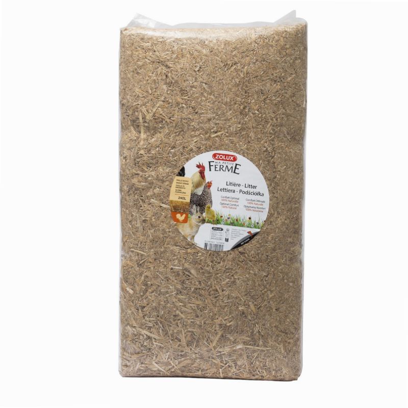 Paille naturelle 240L(8kg) Zolux - Provence Outillage