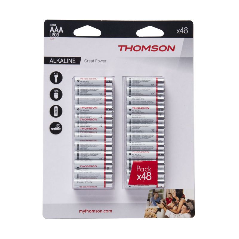 Pile lr3 type aaa Thomson (48 pcs) - Provence Outillage