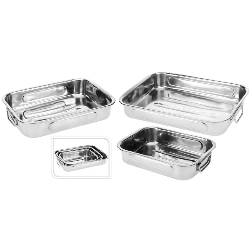 plat rectangulaire inox les 3 pièces - Provence Outillage