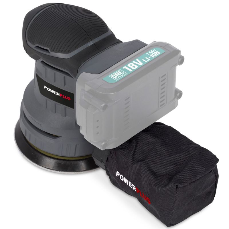 Ponceuse rotative circulaire à batterie One Fits All, Powerplus 18 ...