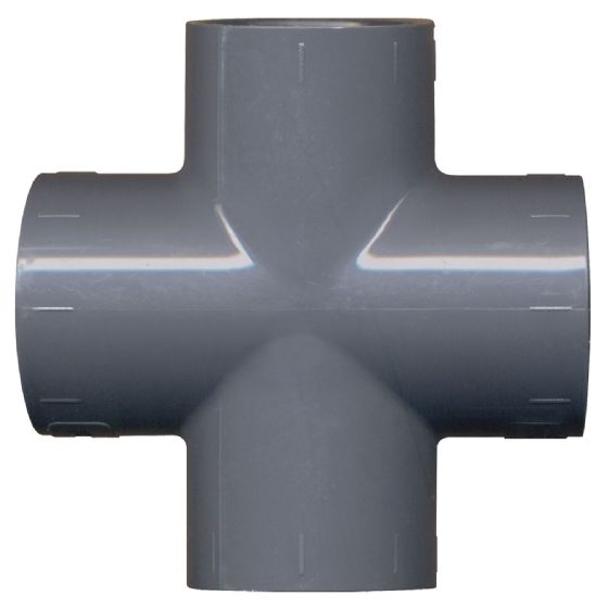 Raccord PVC pression en croix ø25 mm - Provence Outillage