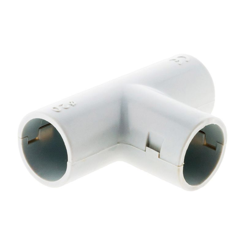 Té pour conduits Ø20mm gris (lot de 2) - Provence Outillage
