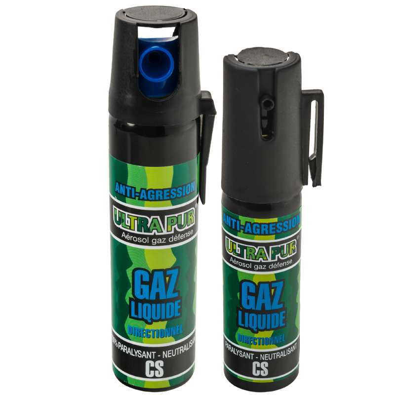 Lot de deux bombes anti-agression 75 ml et 25 ml
