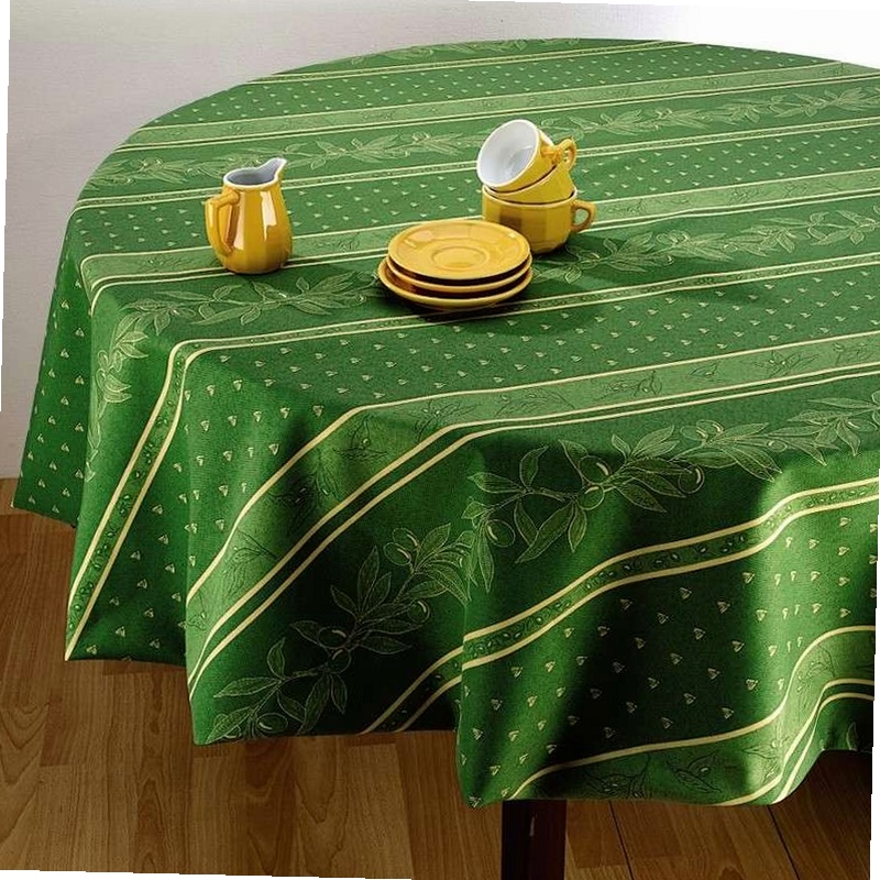 Nappe anti tâche ovale verte