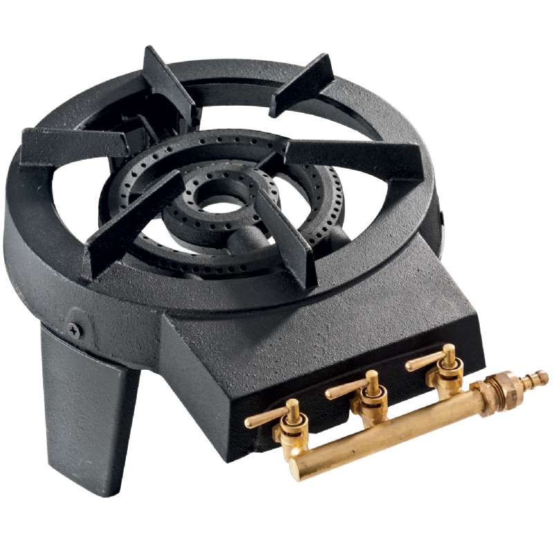 Réchaud à gaz 3 robinets en fonte Werkapro